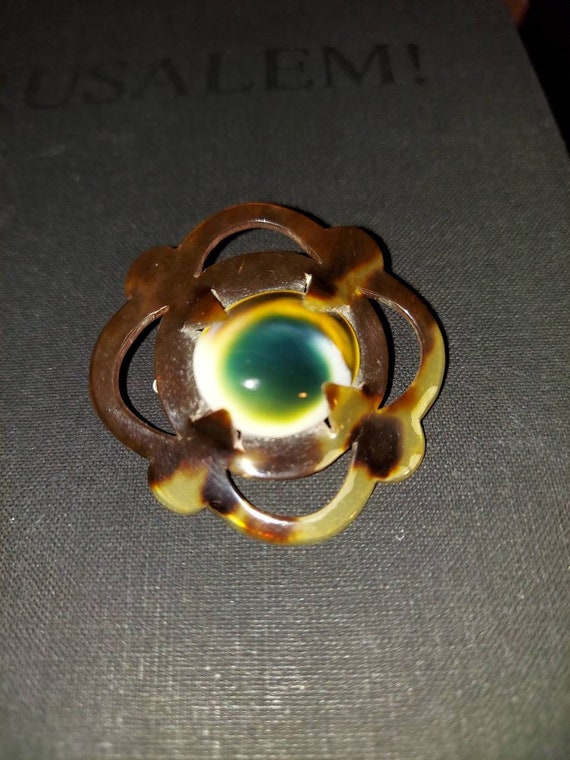 Victorian operculum shell necklace - Gem