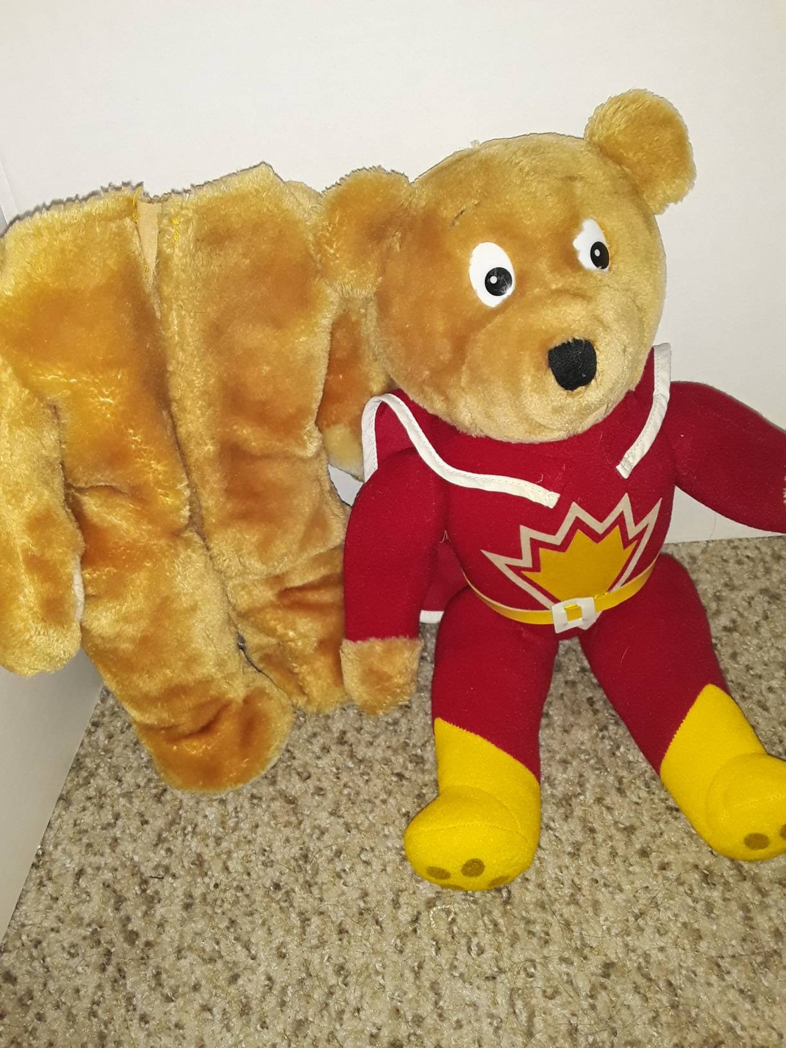 Super Ted Stuffed Bear Vintage 1980's Super Hero Cartoon | Etsy