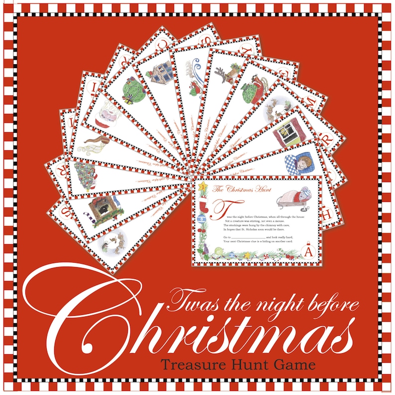 Twas the Night Before Christmas Treasure Hunt Game - Etsy Australia