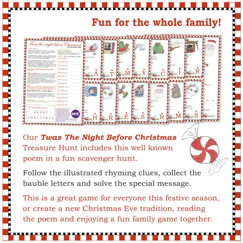 Twas the Night Before Christmas Treasure Hunt Game - Etsy Australia