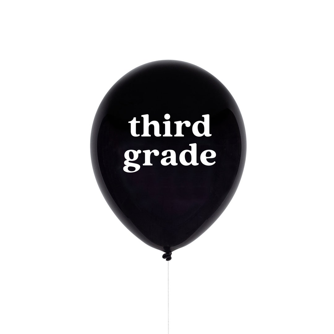 First Day of School Sign, Third Grade Balloon - Printed With Pep® in ...
