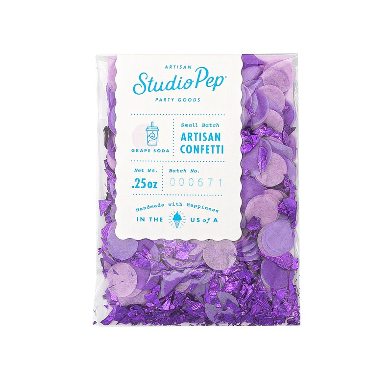 Purple Confetti - Etsy