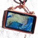 Hand Painted Pendant Leaf of Mermaid's Tale, Art Pendant Necklace ...