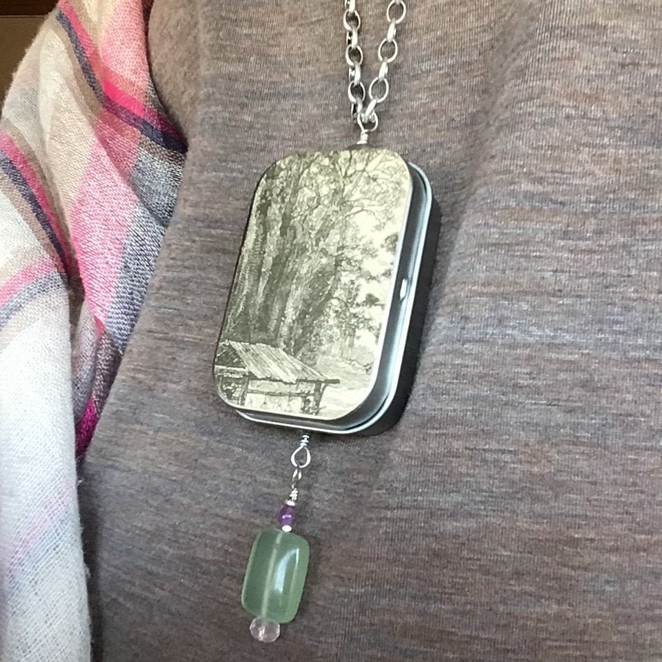 An EMA Watercolor Travel Locket