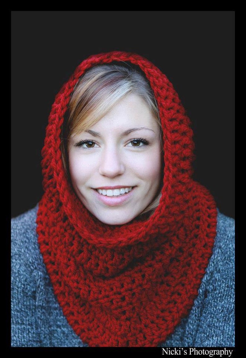 Crochet Hooded Cowl Pattern Etsy
