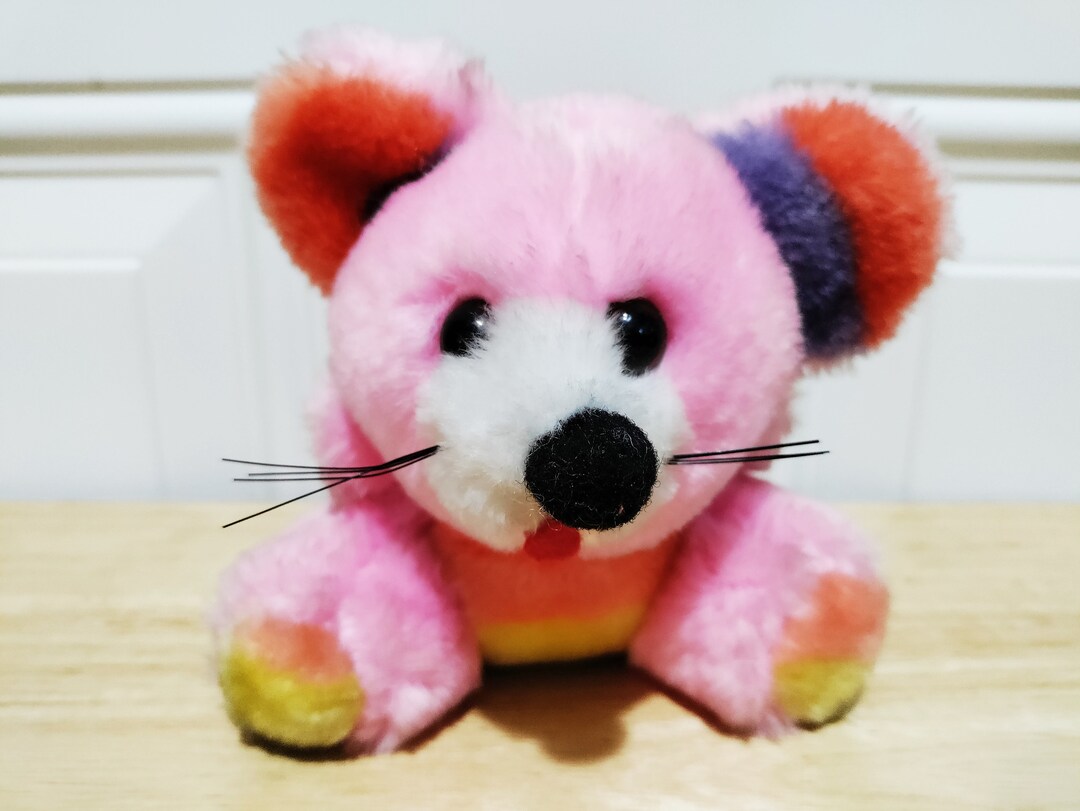 Vintage Circus Circus Rainbow Plush Mouse Small 5 Inches Made in Korea ...