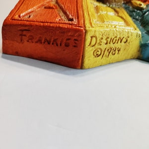 Vintage Frankies Designs Clown and Bear Smallish Size Plaque Hard Foam ...