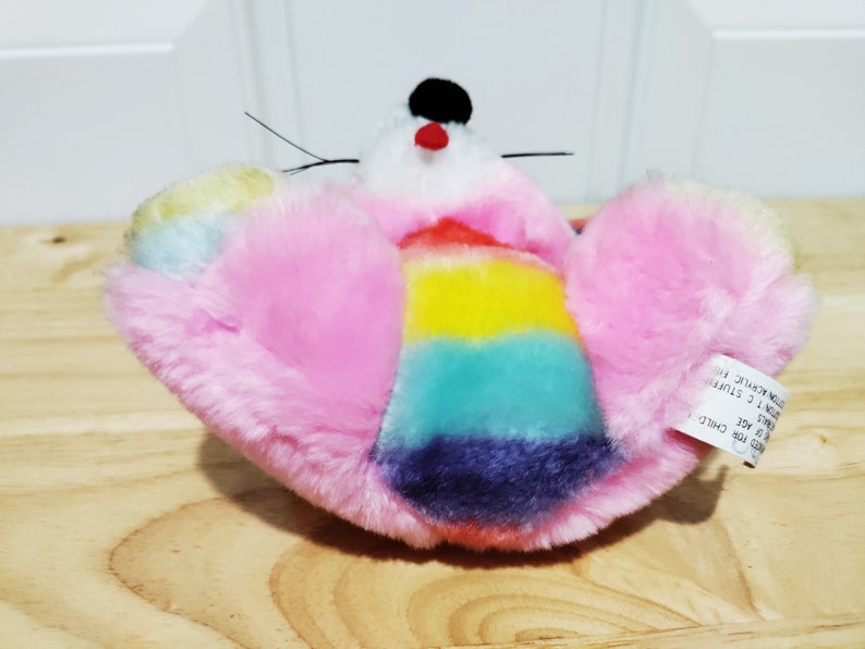 Vintage Circus Circus Rainbow Plush Mouse Small 5 Inches Made in Korea ...