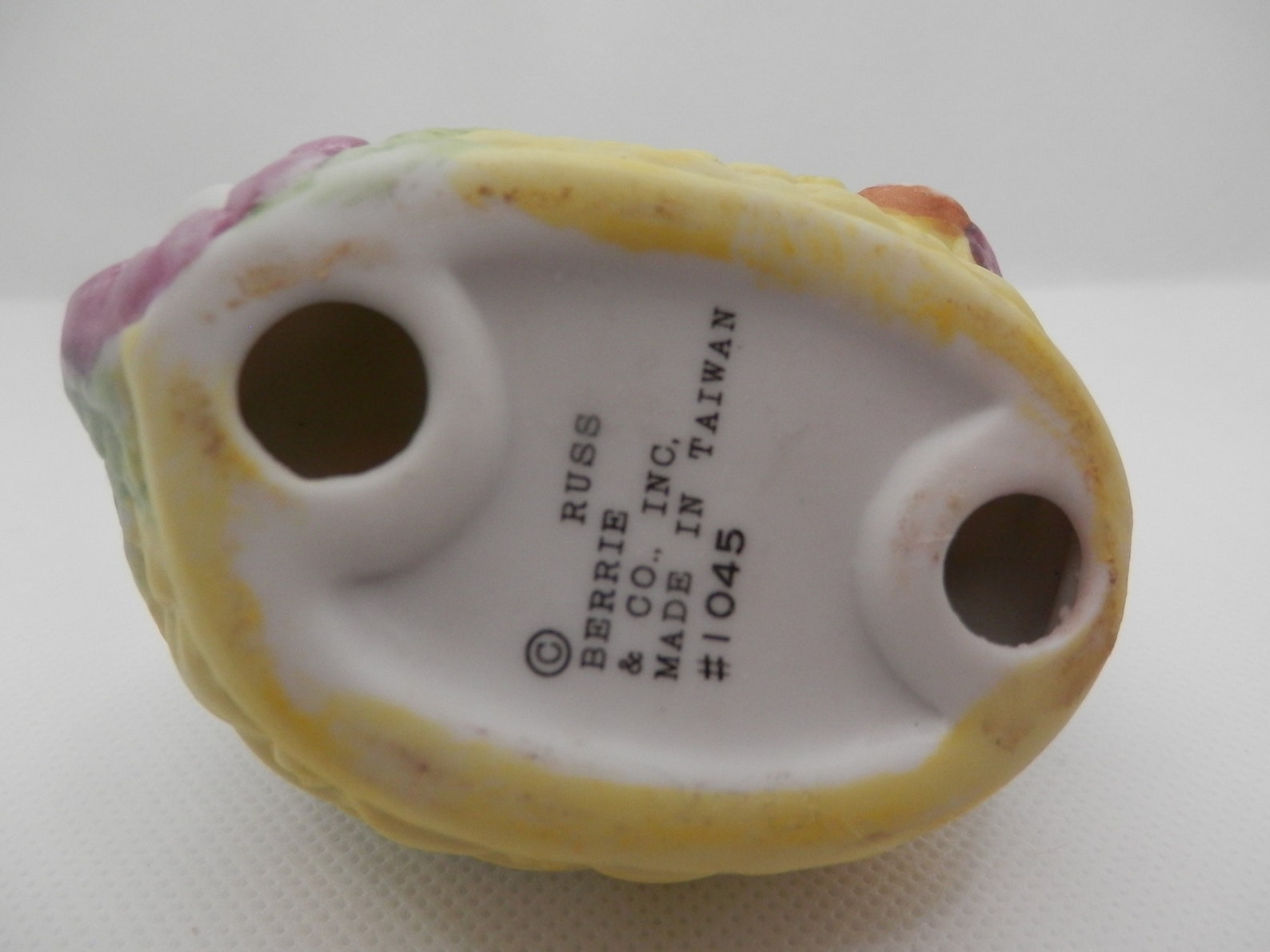 Russ Berrie and Company Bunnies in a Basket Figurine Porcelain - Etsy