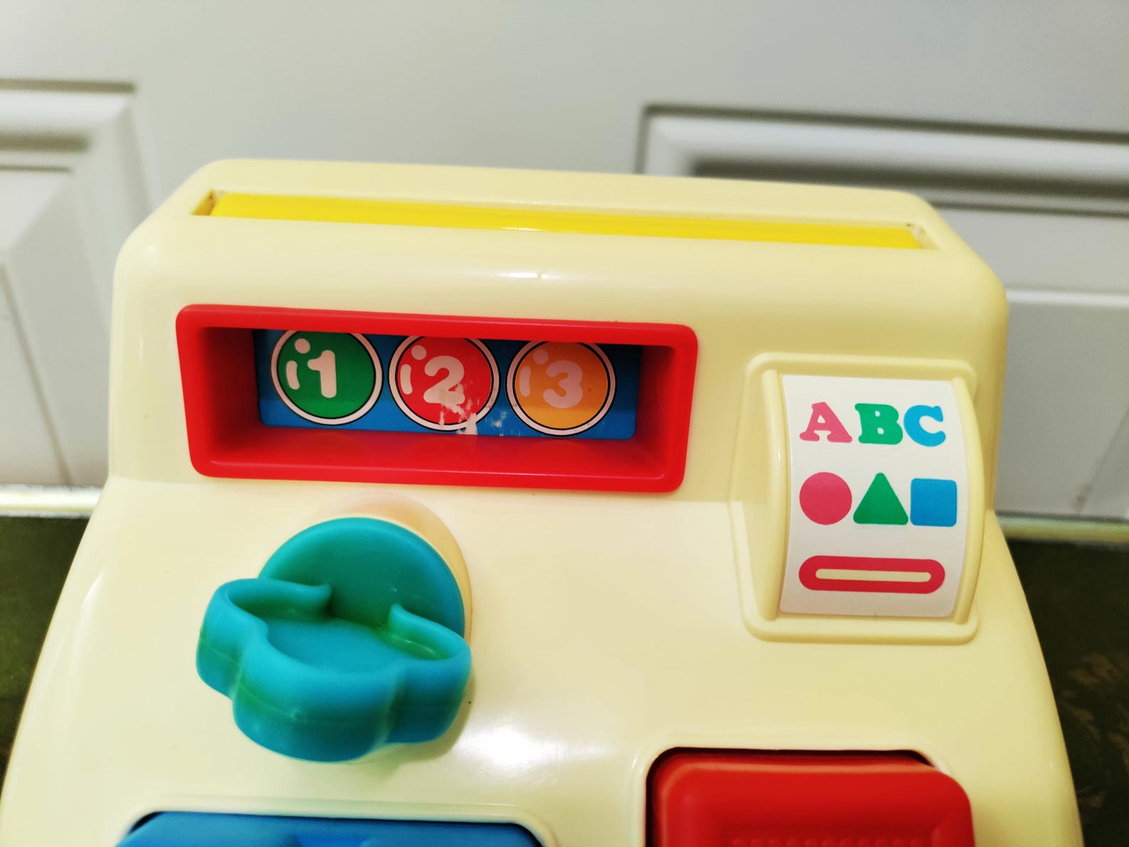 Fisher Price Cash Register Busy Box Toddler Baby Toy #1162 Made in 1992 ...