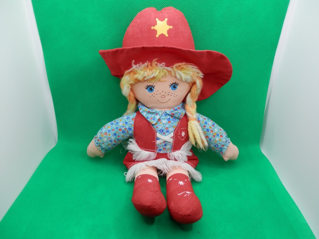 Knickerbocker Cowpokes Girl Ragdoll Made in 1981 About 12 Inches - Etsy