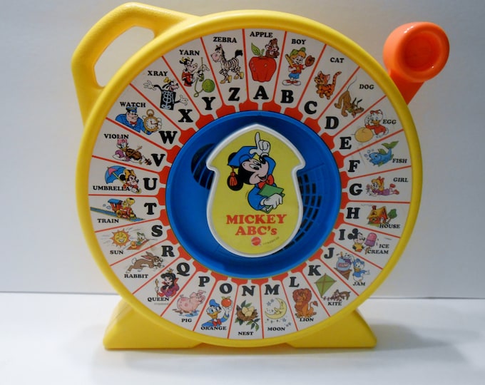Mattel See N Say Mickey Abc's From 1989 in Very Good Working Condition ...