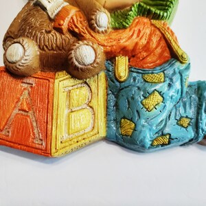 Vintage Frankies Designs Clown and Bear Smallish Size Plaque Hard Foam ...