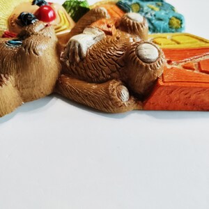 Vintage Frankies Designs Clown and Bear Smallish Size Plaque Hard Foam ...