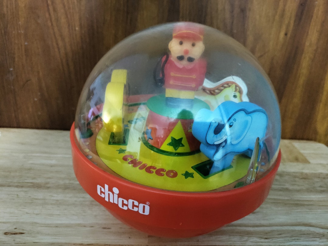 Vintage Chicco Circus Baby Ball Chime Ball - Etsy