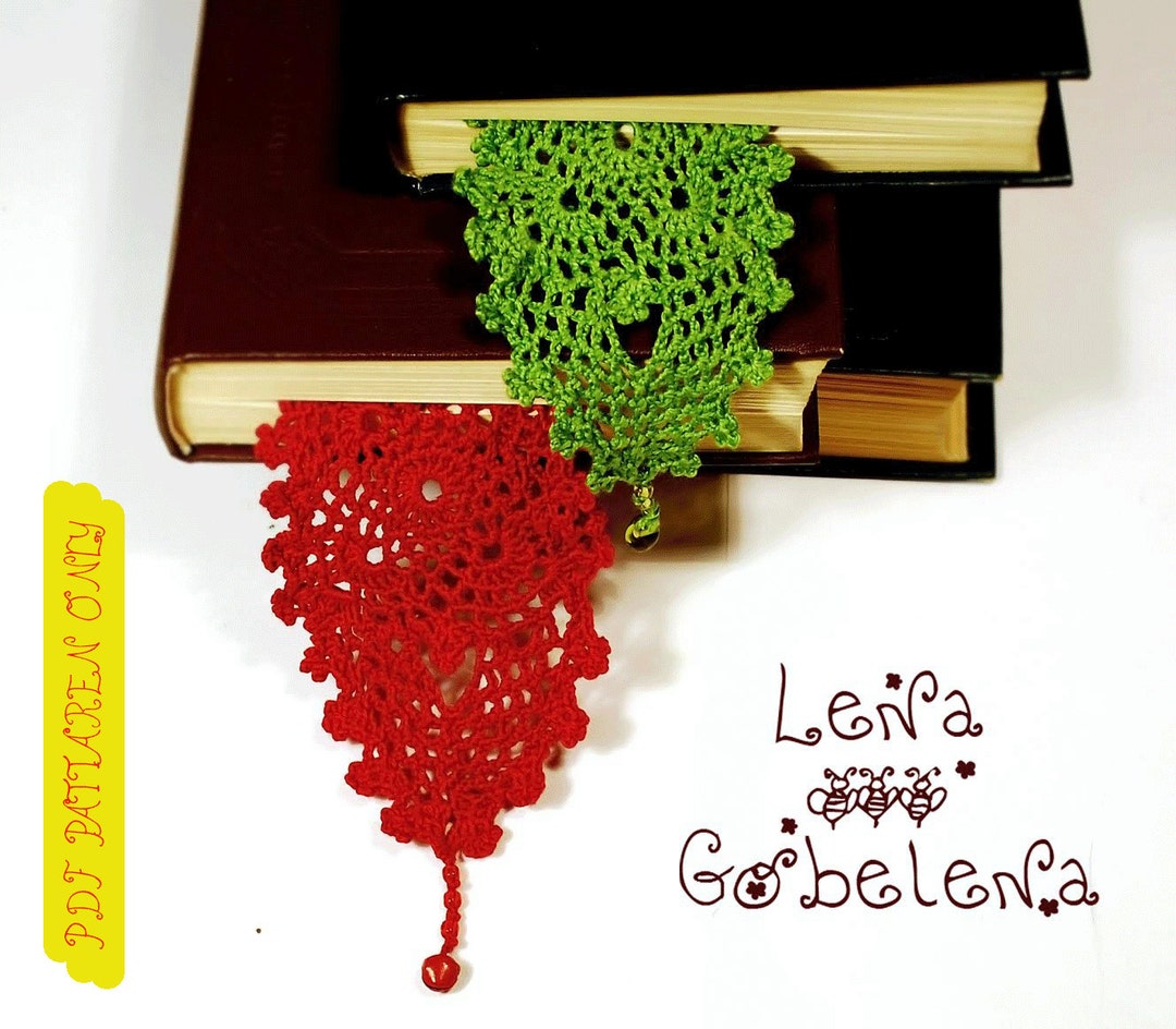 CROCHET PATTERN Lace Bookmark Instant PDF Download - Etsy