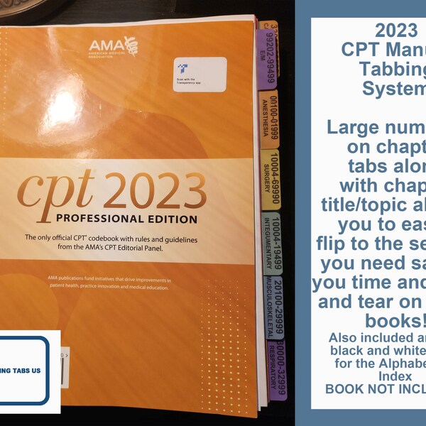 Cpt Manual Tabs - Etsy