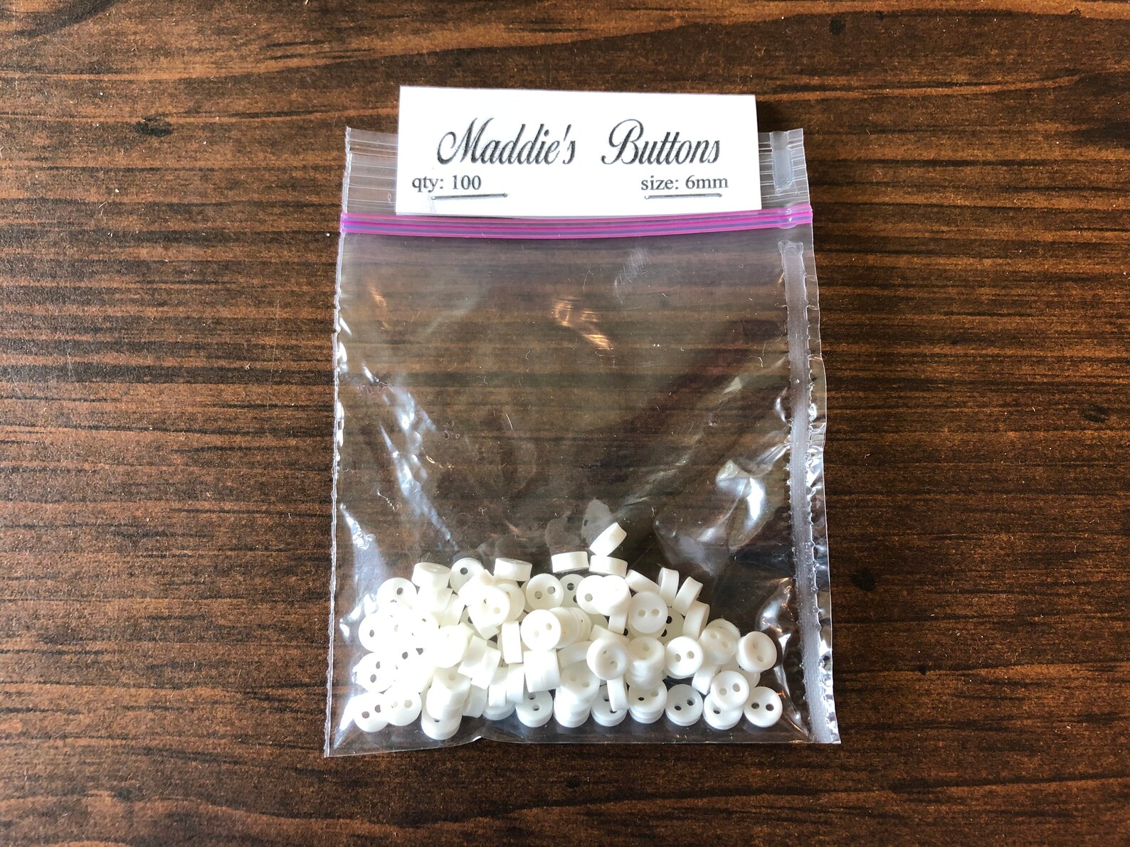 Tiny Buttons 6mm White Qty 100 Doll Buttons Craft Buttons | Etsy