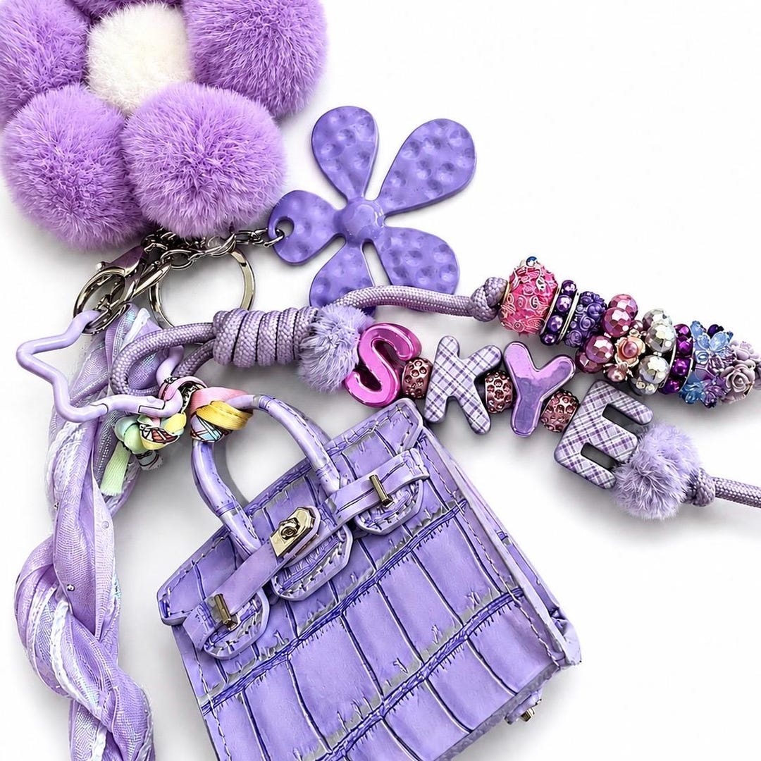 Custom Chunky Letter Keychain (one Name Option) - Etsy