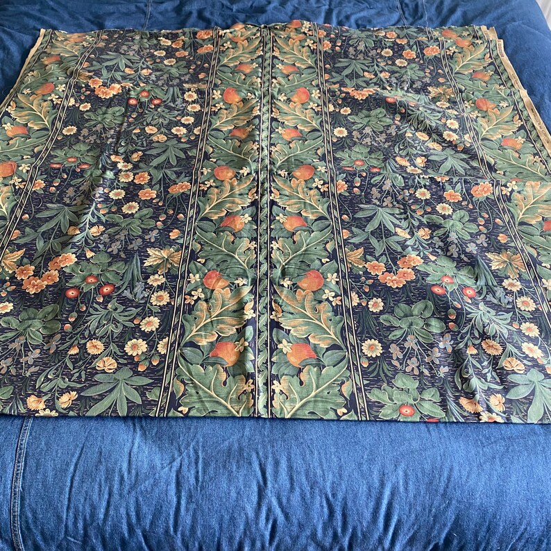 Vintage Sheridan Botticelli Flower Fruit Fabric - Etsy