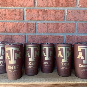 Maroon 20oz Powder Coated A&M YETI - Etsy