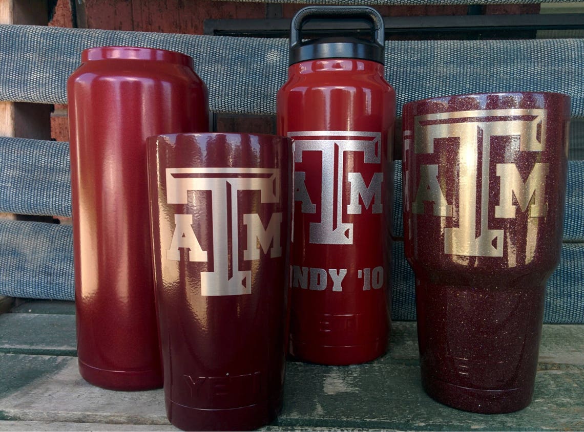Maroon 20oz Powder Coated A&M YETI - Etsy