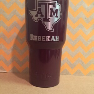 Maroon 20oz Powder Coated A&M YETI - Etsy