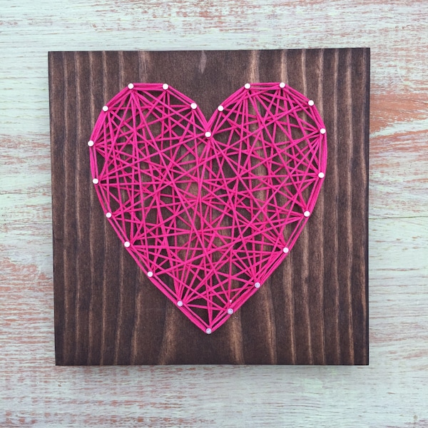 Heart String Art - Etsy