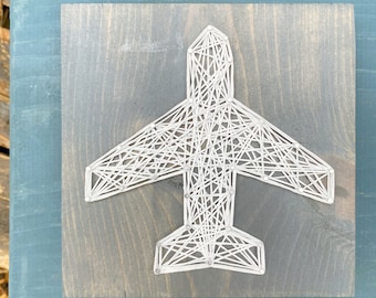 String Art Airplane - Etsy