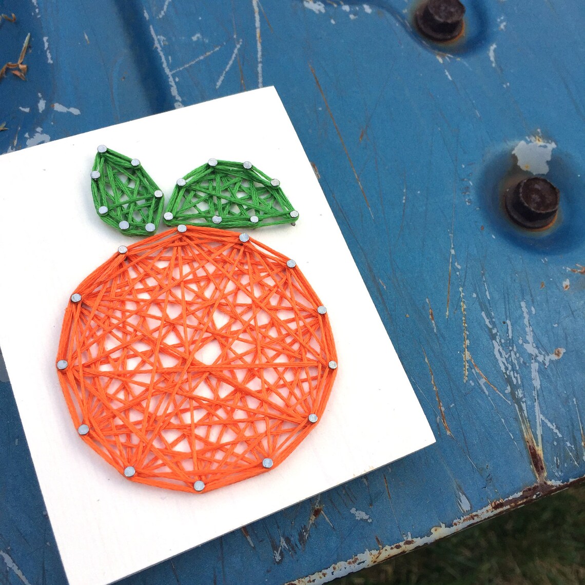 MADE TO ORDER String Art Mini Orange Sign | Etsy