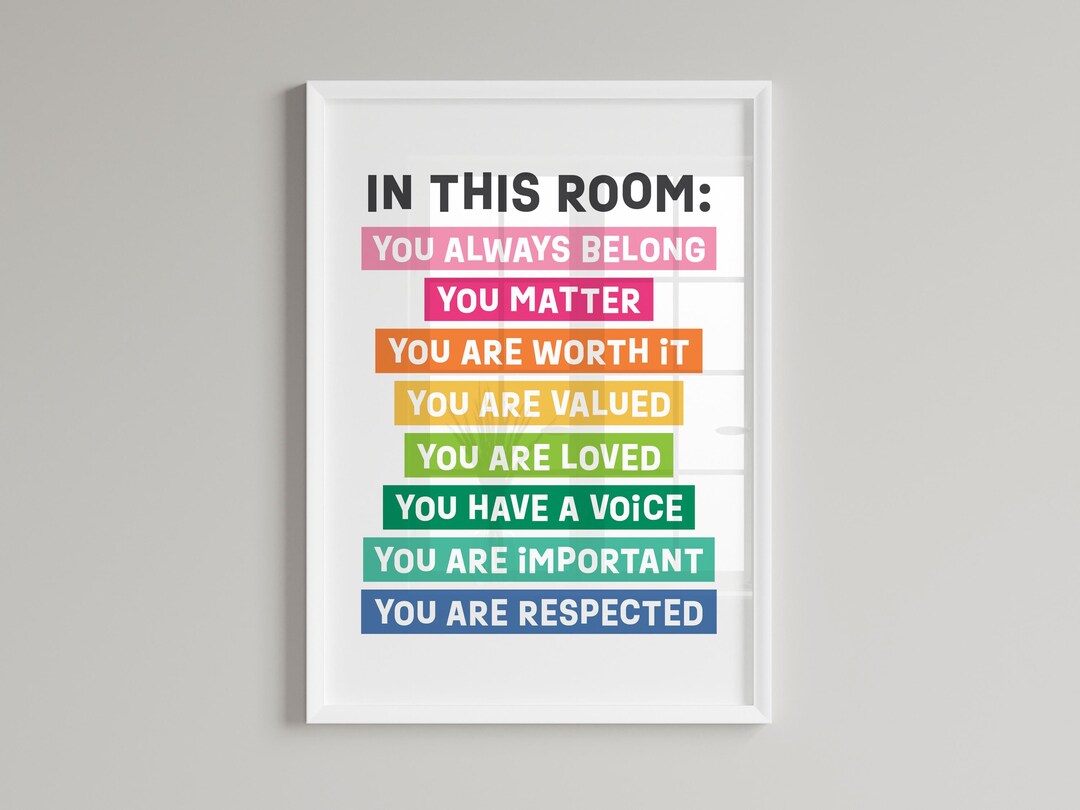 In This Room... Art Print | Classroom Encouragement Wall Art | the ...