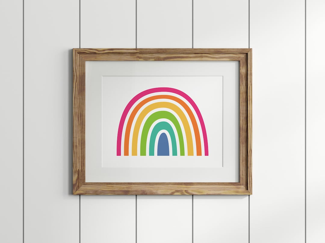 Rainbow Art Print | Classroom Playroom Wall Art | the Honaker Homemaker ...