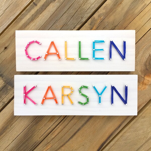 Name String Art - Etsy