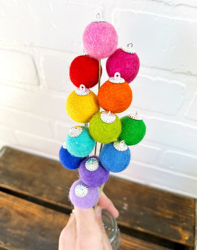 Pom Cluster Lite Brite Ornaments Pom Flower Bouquet - Etsy