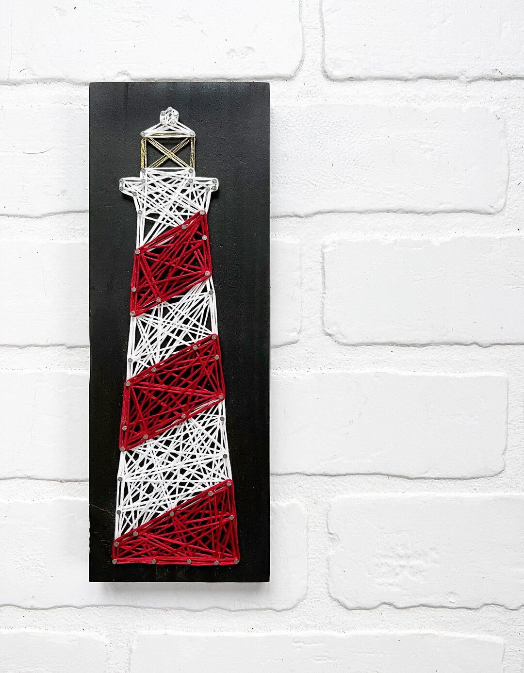 READY TO SHIP String Art Lighthouse Sign - Etsy