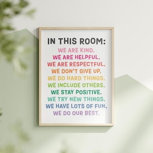 In This Room... Art Print | Classroom Encouragement Wall Art | the ...