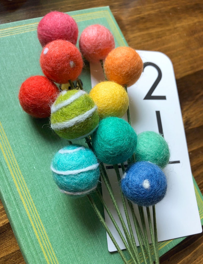 Pom Cluster Just Add Sunshine Pom Flower Bouquet | Etsy