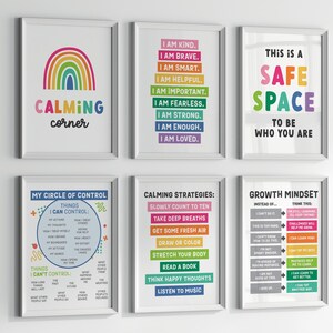 I Am Kind I Am Brave ... Art Print | Classroom Encouragement Wall Art ...