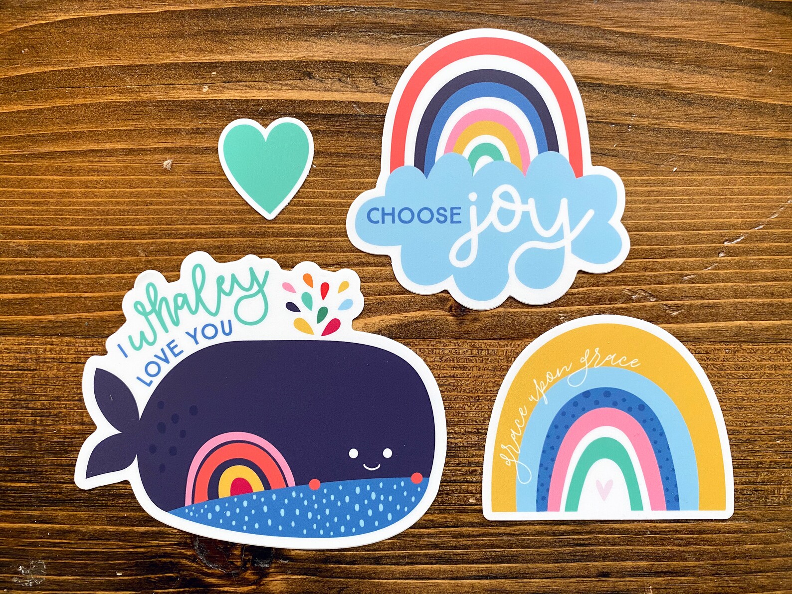 Choose Joy Rainbow Vinyl Sticker | Rainbow Colors, Laptop and Water ...