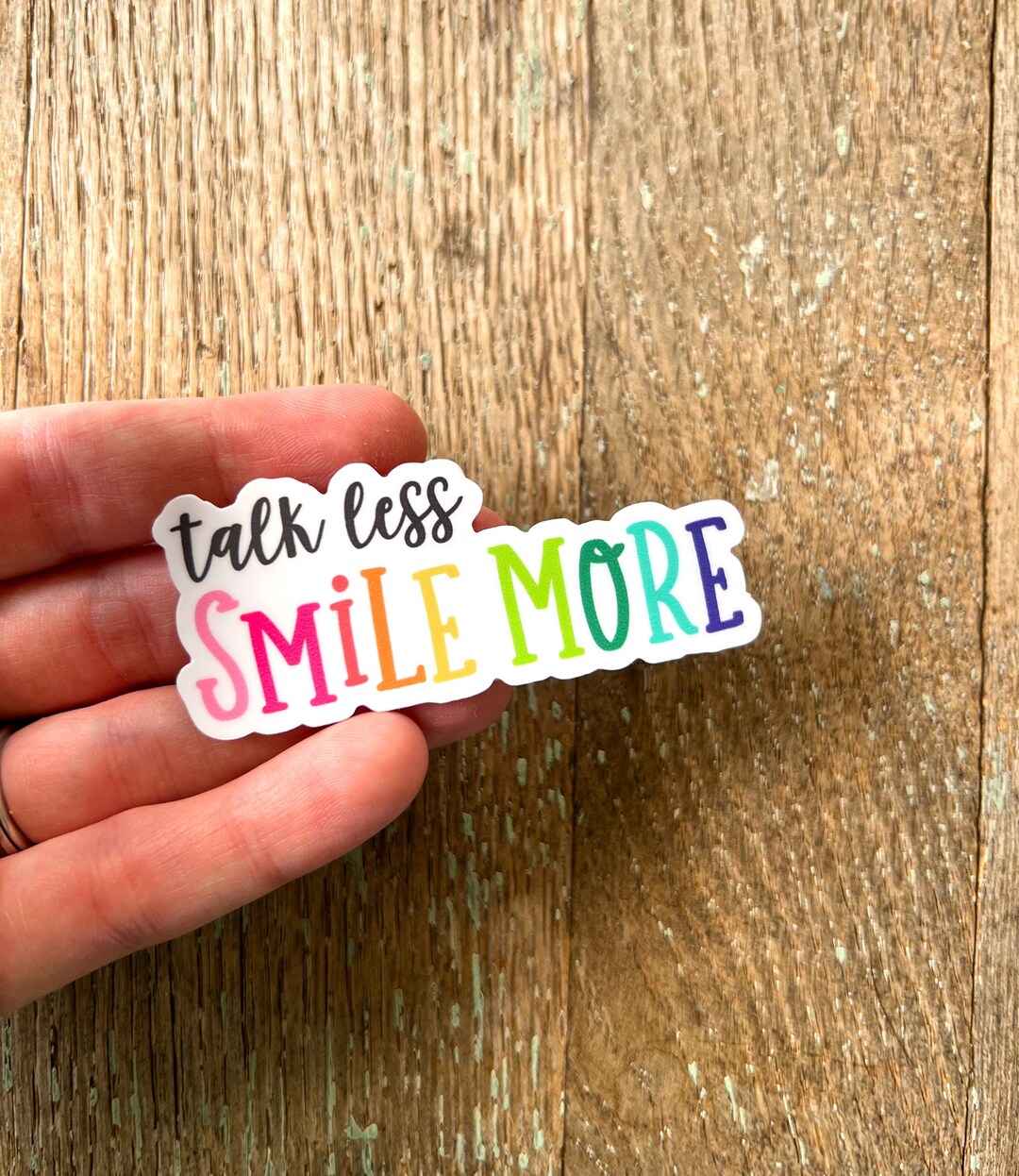 Talk Less Smile More Hamilton Inspired Vinyl Sticker | Laptop and Water ...