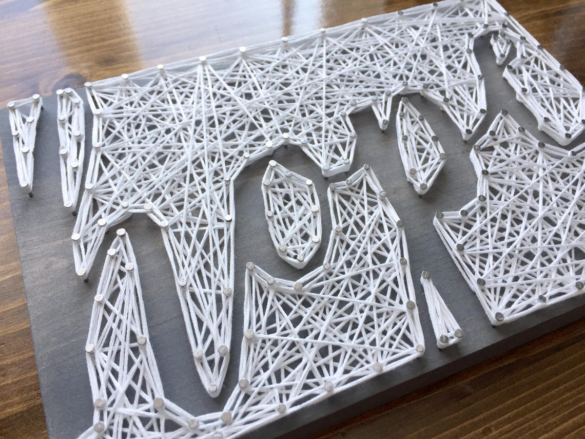 MADE TO ORDER String Art Script Hope Sign Reverse Stringing | Etsy