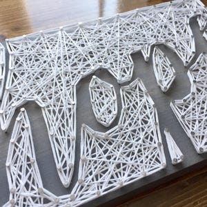 MADE TO ORDER String Art Script Hope Sign Reverse Stringing - Etsy