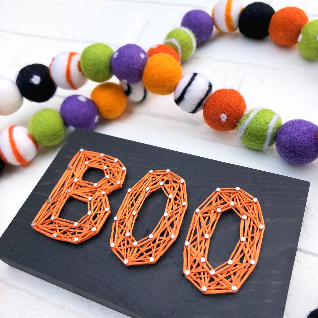 MADE TO ORDER String Art Mini boo Halloween Sign - Etsy