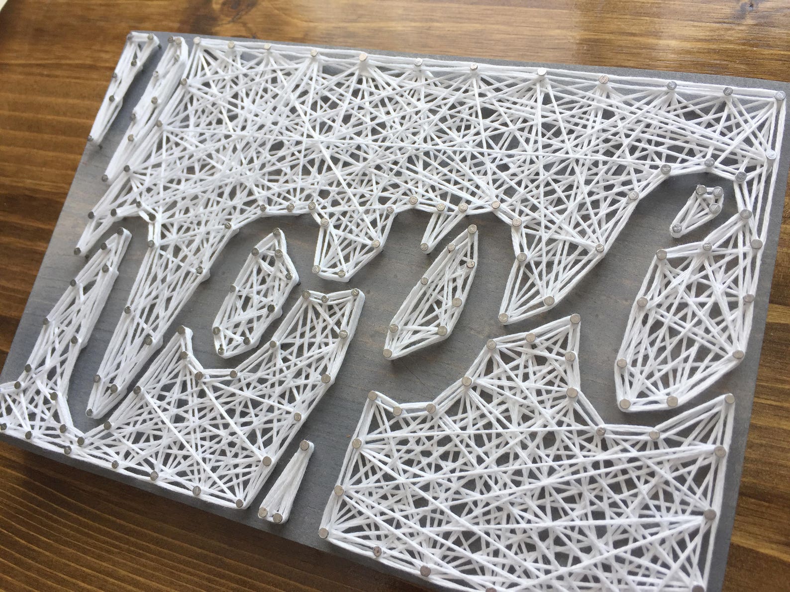 MADE TO ORDER String Art Script Hope Sign Reverse Stringing - Etsy