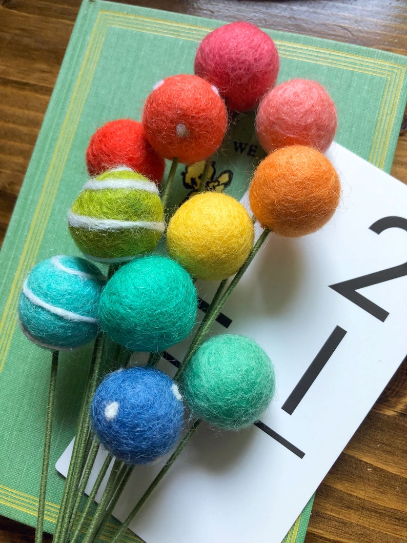 Pom Cluster Just Add Sunshine Pom Flower Bouquet | Etsy