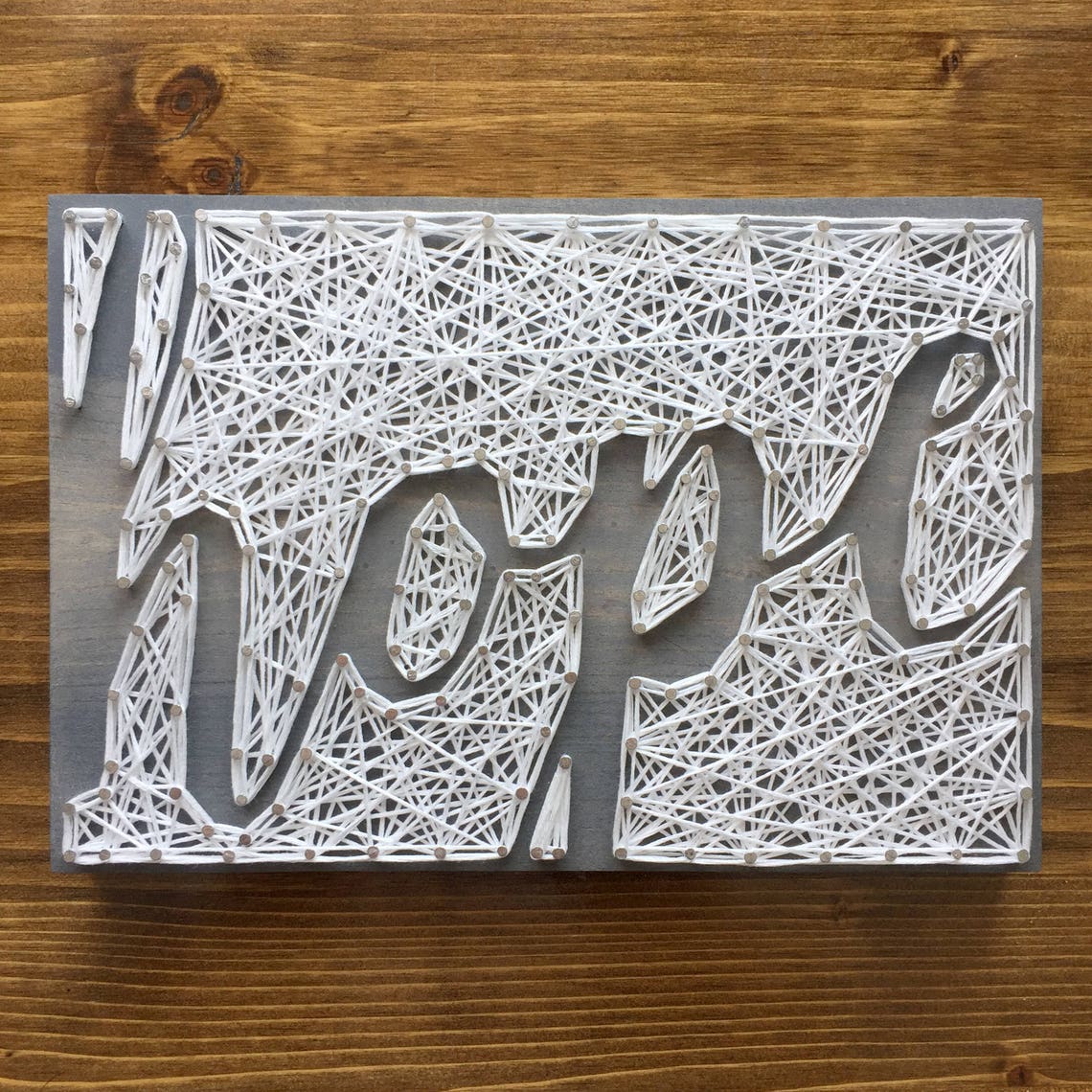 MADE TO ORDER String Art Script Hope Sign Reverse Stringing | Etsy