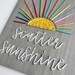 MADE TO ORDER String Art Scatter Sunshine Single Line Strung - Etsy