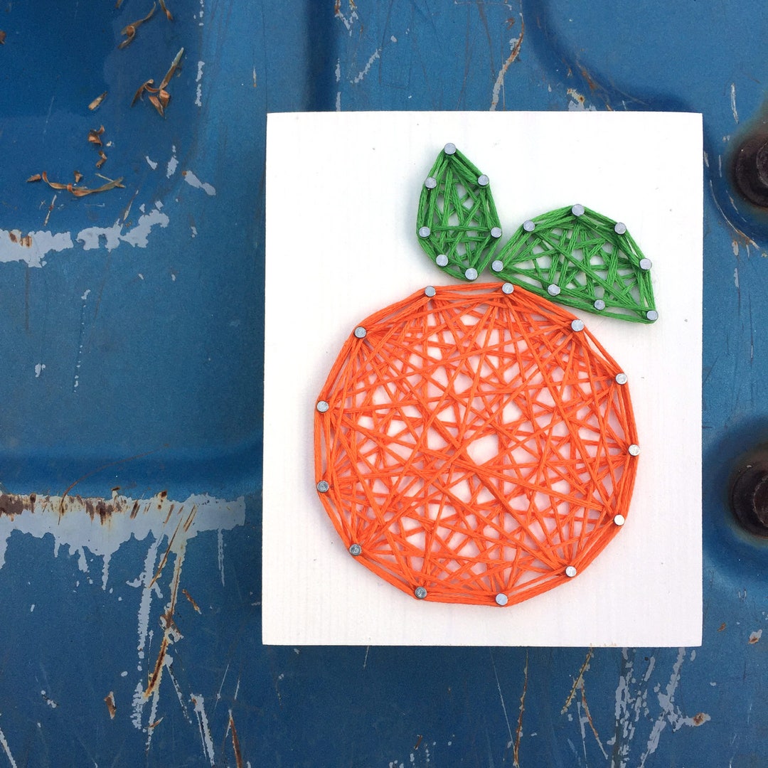 MADE TO ORDER String Art Mini Orange Sign - Etsy