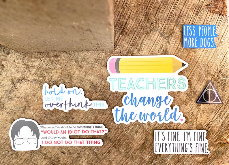Teachers Change the World Vinyl Sticker Teacher Appreciation | Etsy