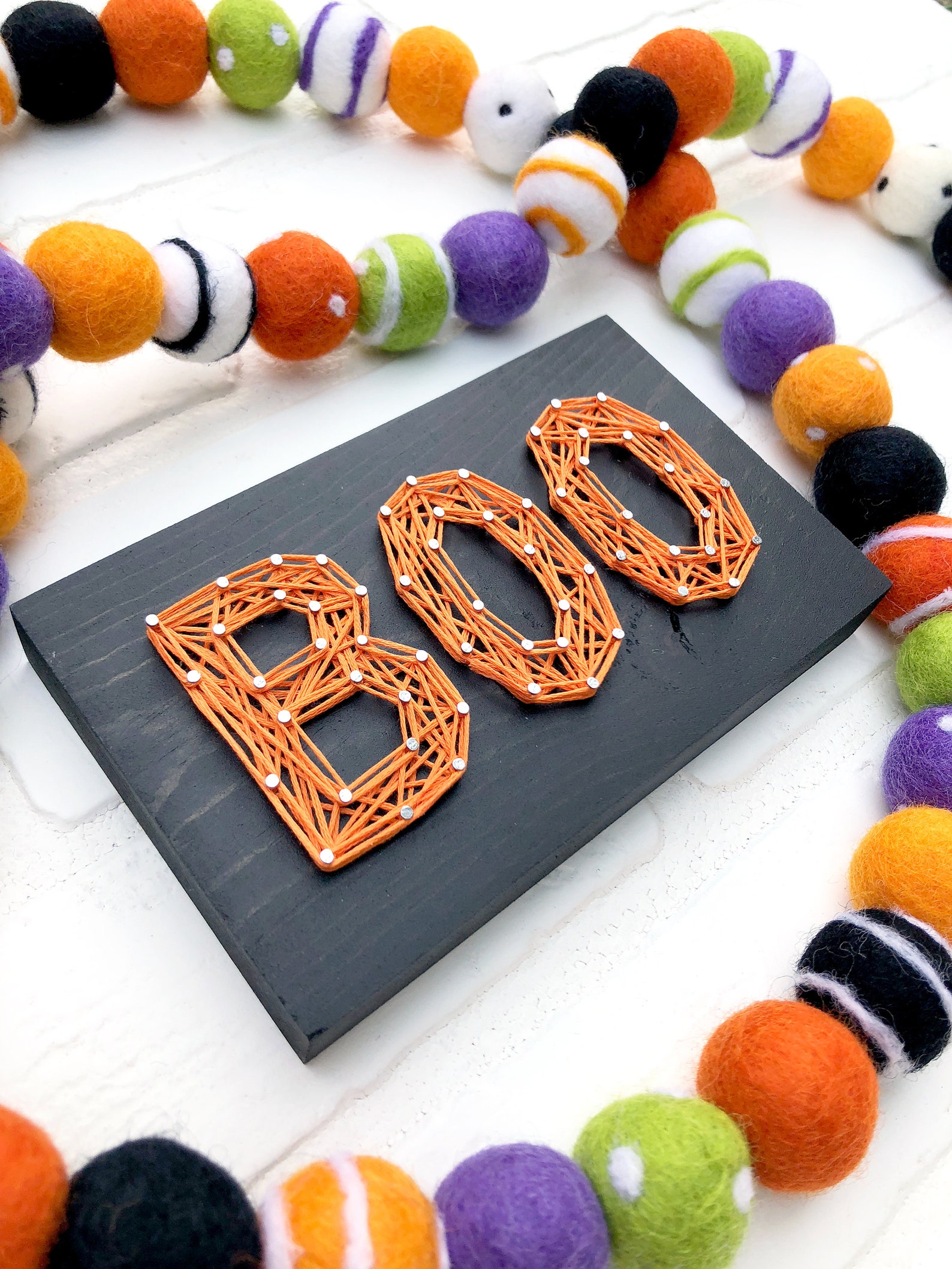 READY TO SHIP String Art Mini boo Halloween Sign - Etsy